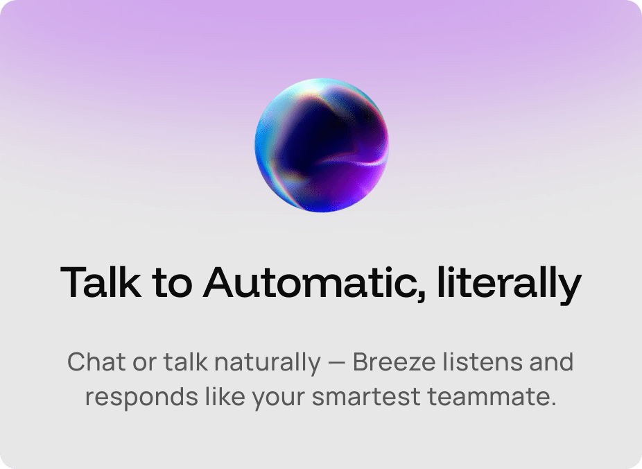 Breeze Automatic | AI Copilot for D2C